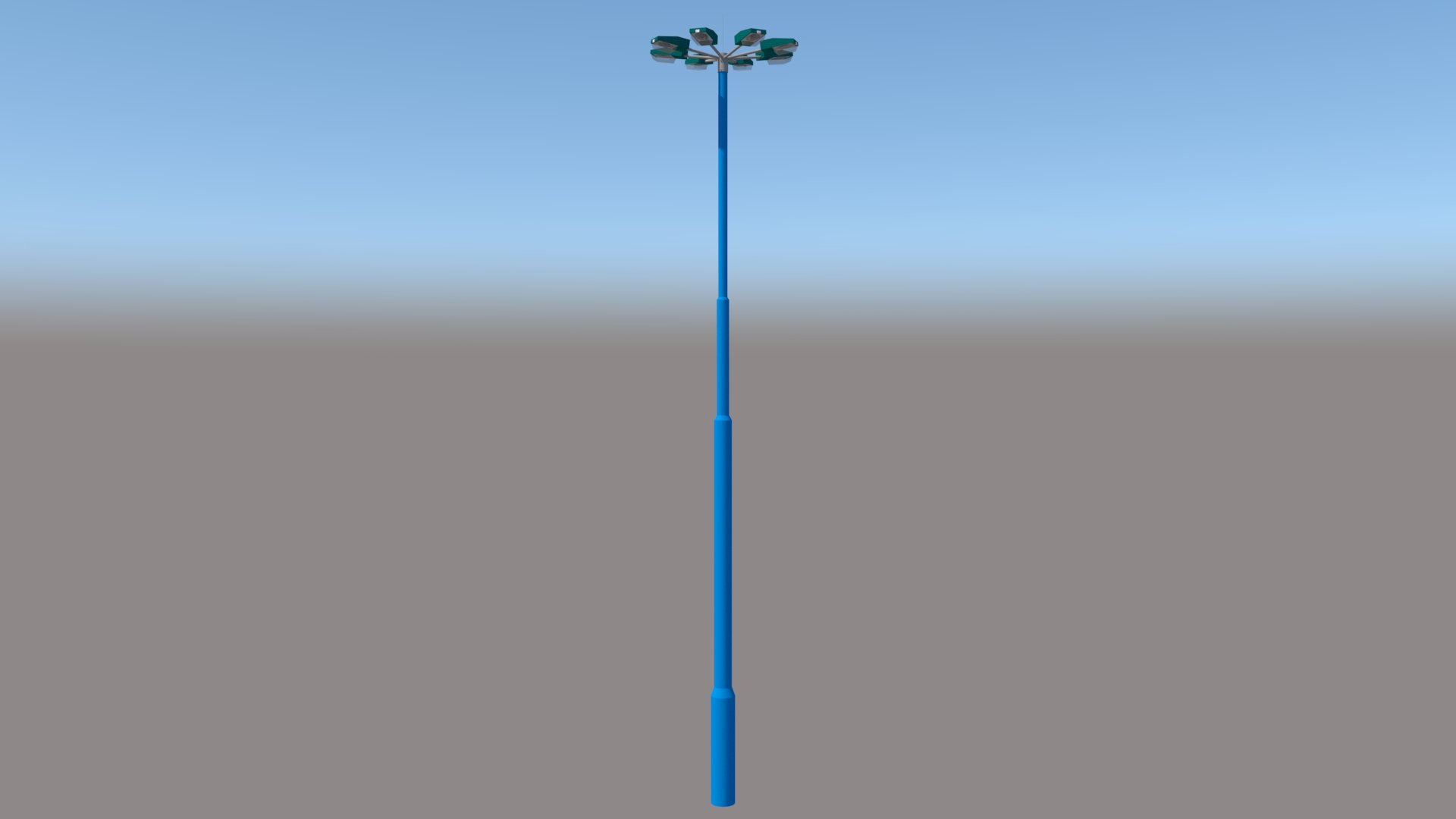 Street Light High Mast 3D Model - TurboSquid 2339814