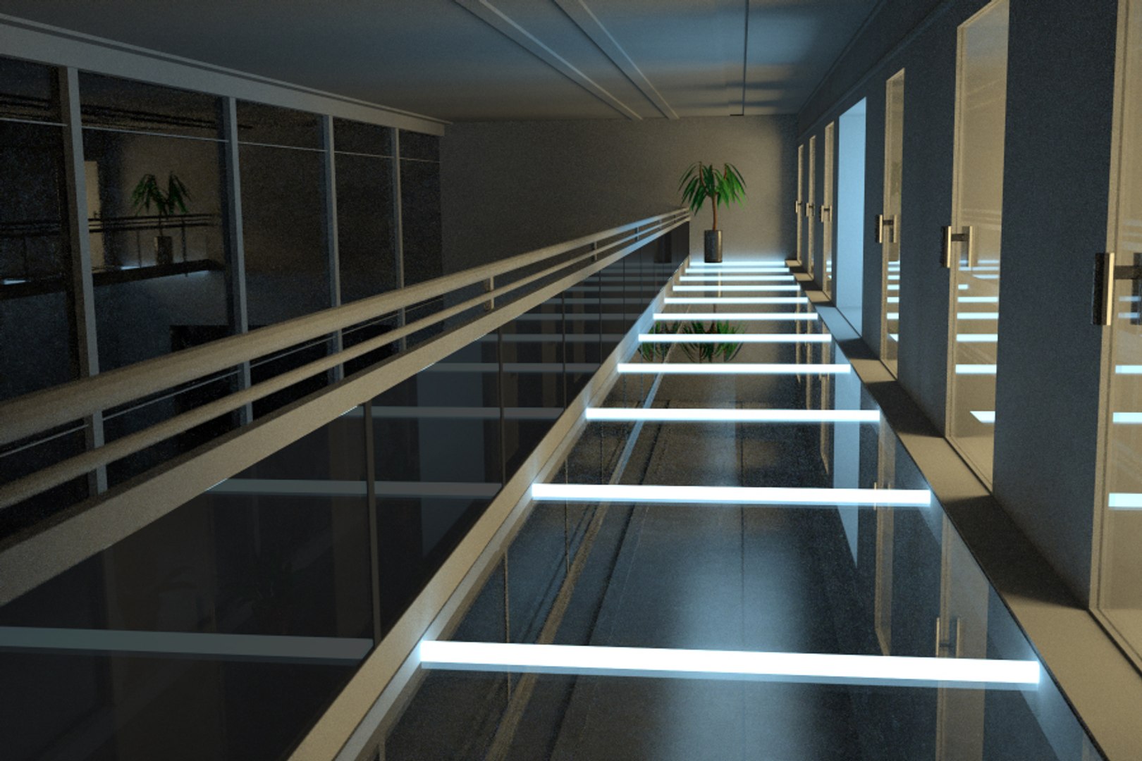 3d Modern Hall Model