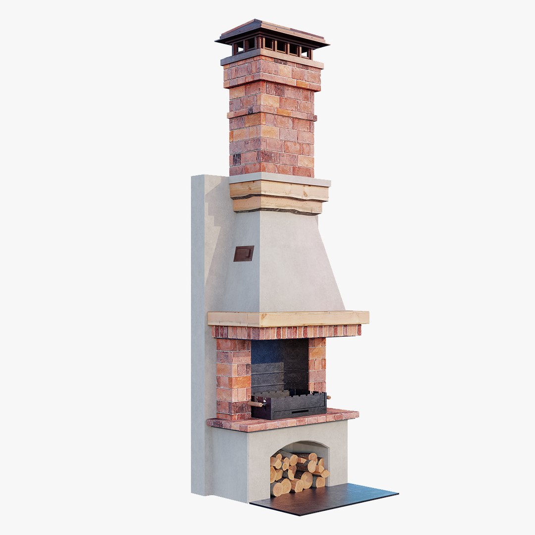 Grill-Fireplace 3D Model - TurboSquid 1869199