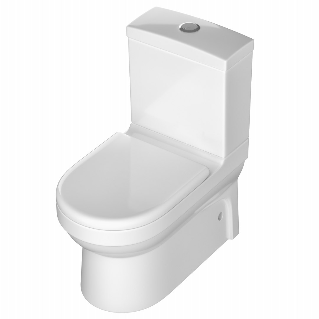Piece Ewc Toilet 3D Model - TurboSquid 1693614