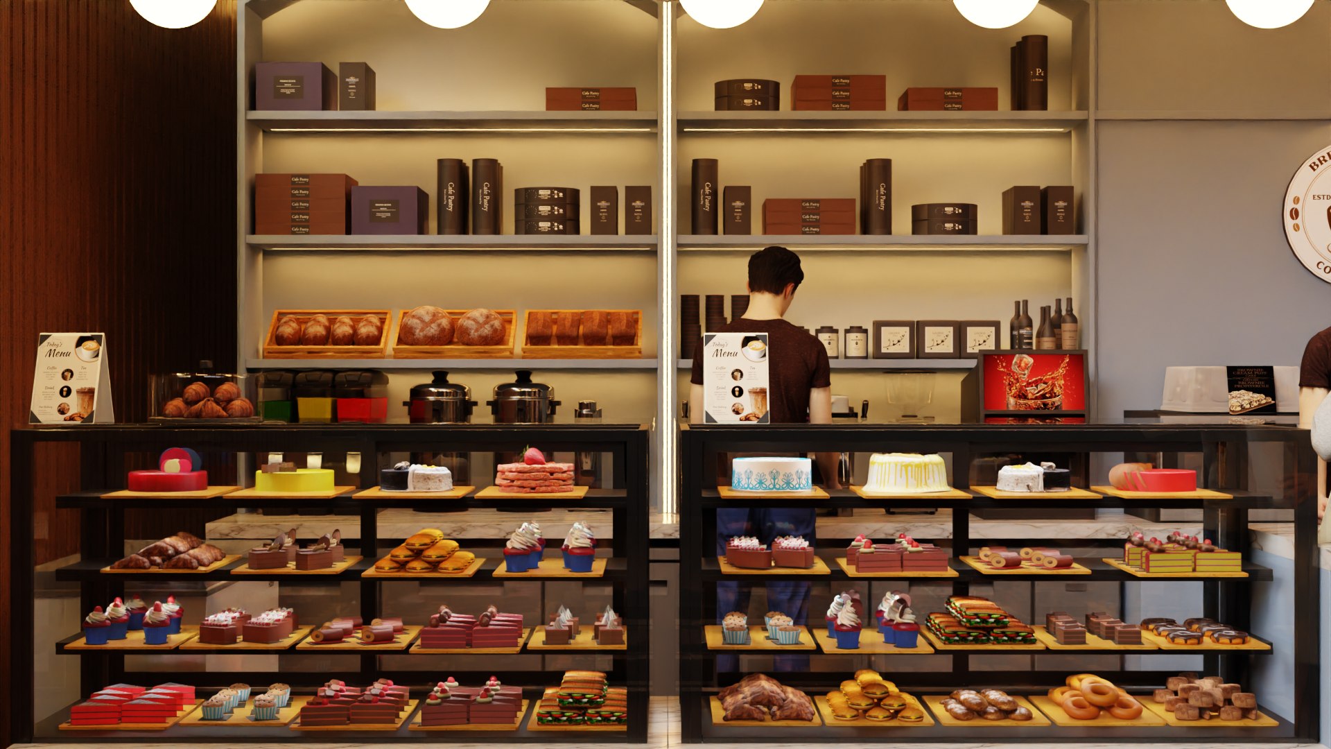 High-Realistic 3D Cafe Model Model - TurboSquid 2324070