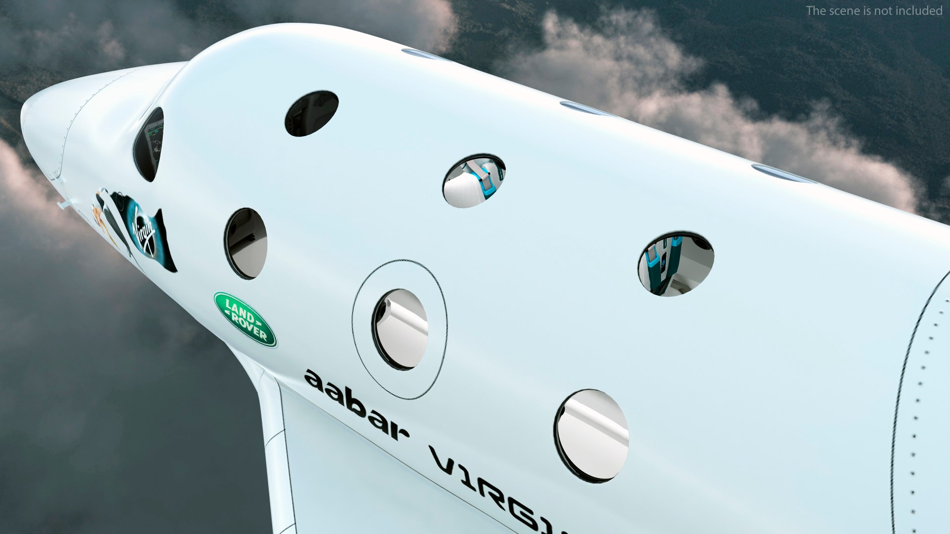 VSS Unity Virgin Suborbital Spaceplane Rigged 3D model - TurboSquid 1838738