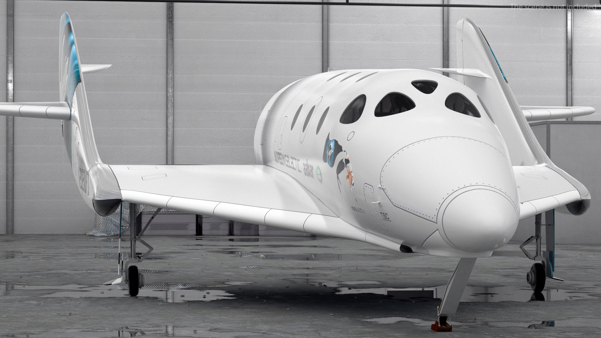 VSS Unity Virgin Suborbital Spaceplane Rigged 3D model - TurboSquid 1838738