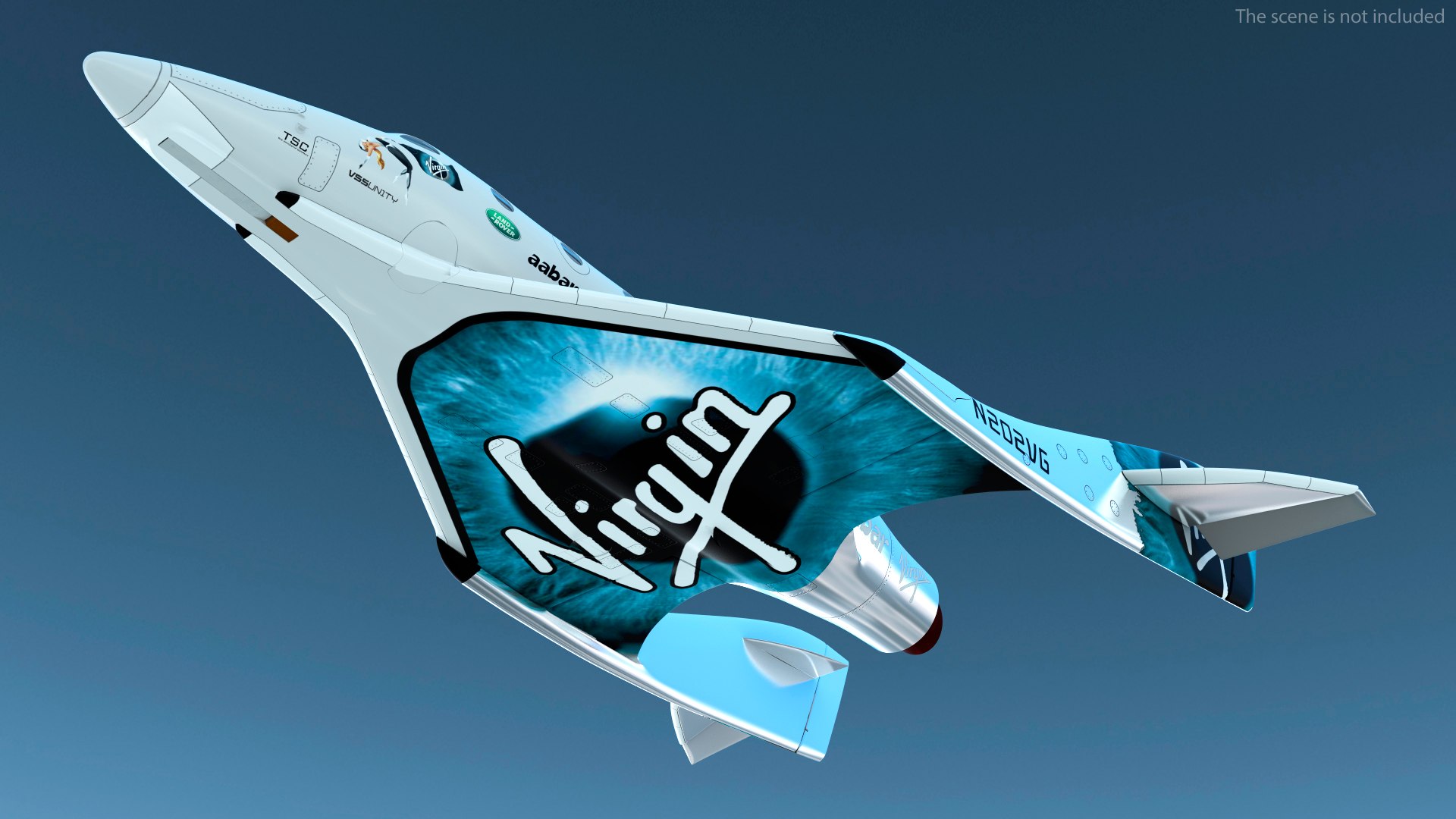 VSS Unity Virgin Suborbital Spaceplane Rigged 3D model - TurboSquid 1838738