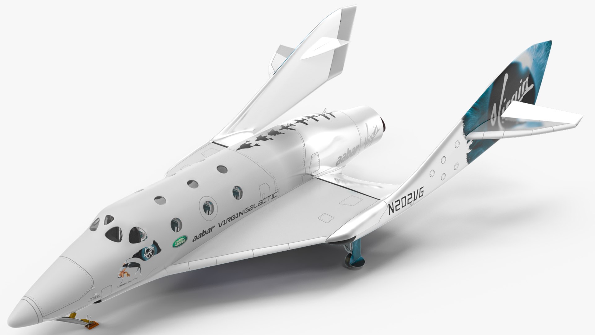VSS Unity Virgin Suborbital Spaceplane Rigged 3D model - TurboSquid 1838738