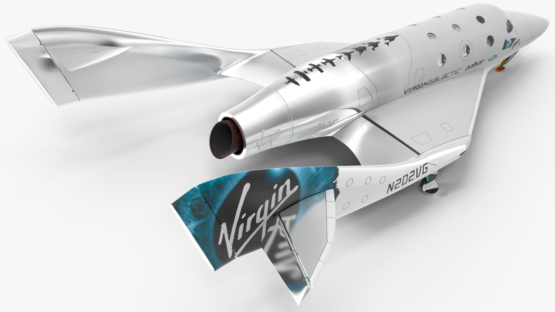 VSS Unity Virgin Suborbital Spaceplane Rigged 3D model - TurboSquid 1838738