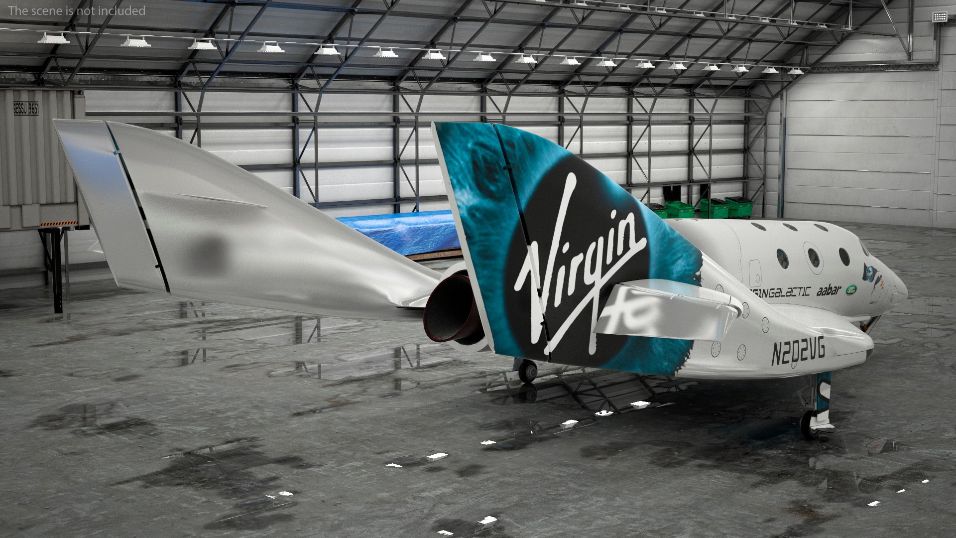 VSS Unity Virgin Suborbital Spaceplane Rigged 3D model - TurboSquid 1838738