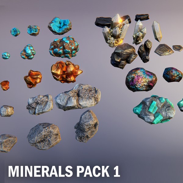 modelo 3d Pack minerales 1 - TurboSquid 1498730