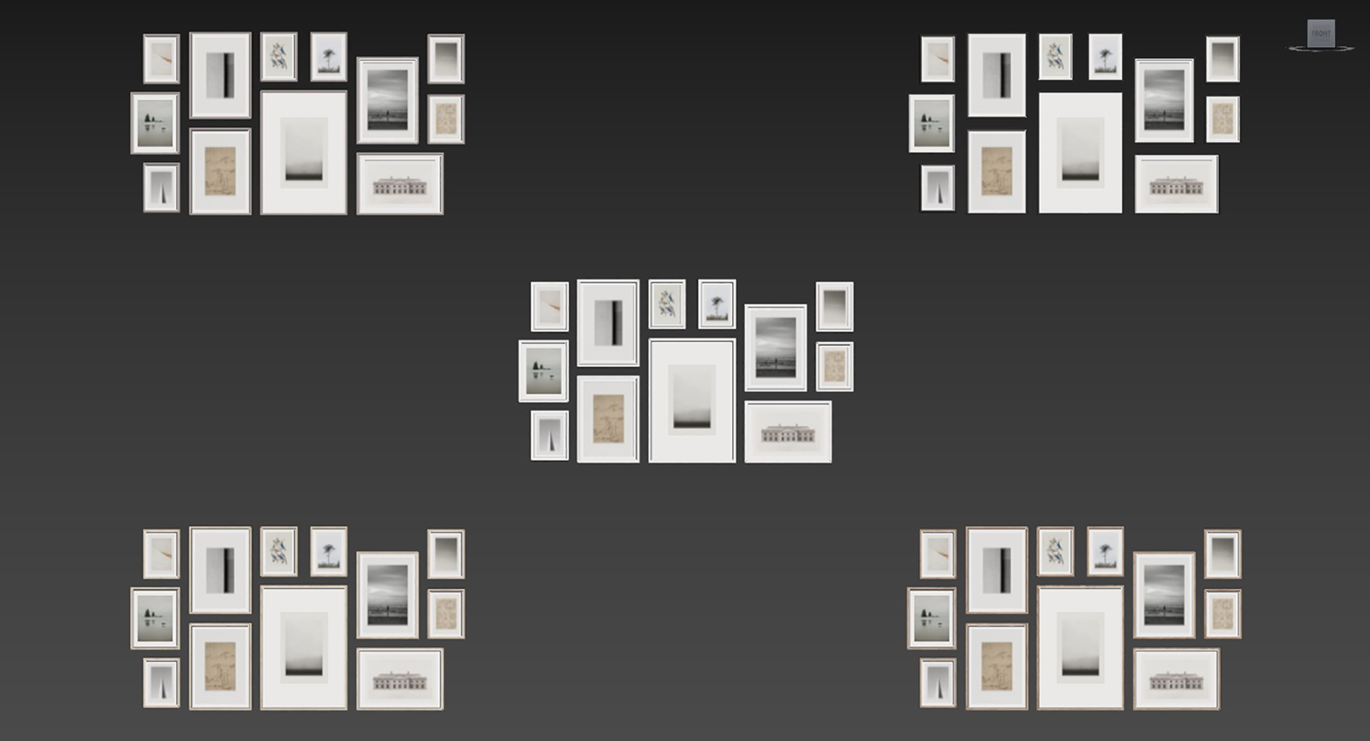 Picture Frames Set-543 Model - TurboSquid 2281080