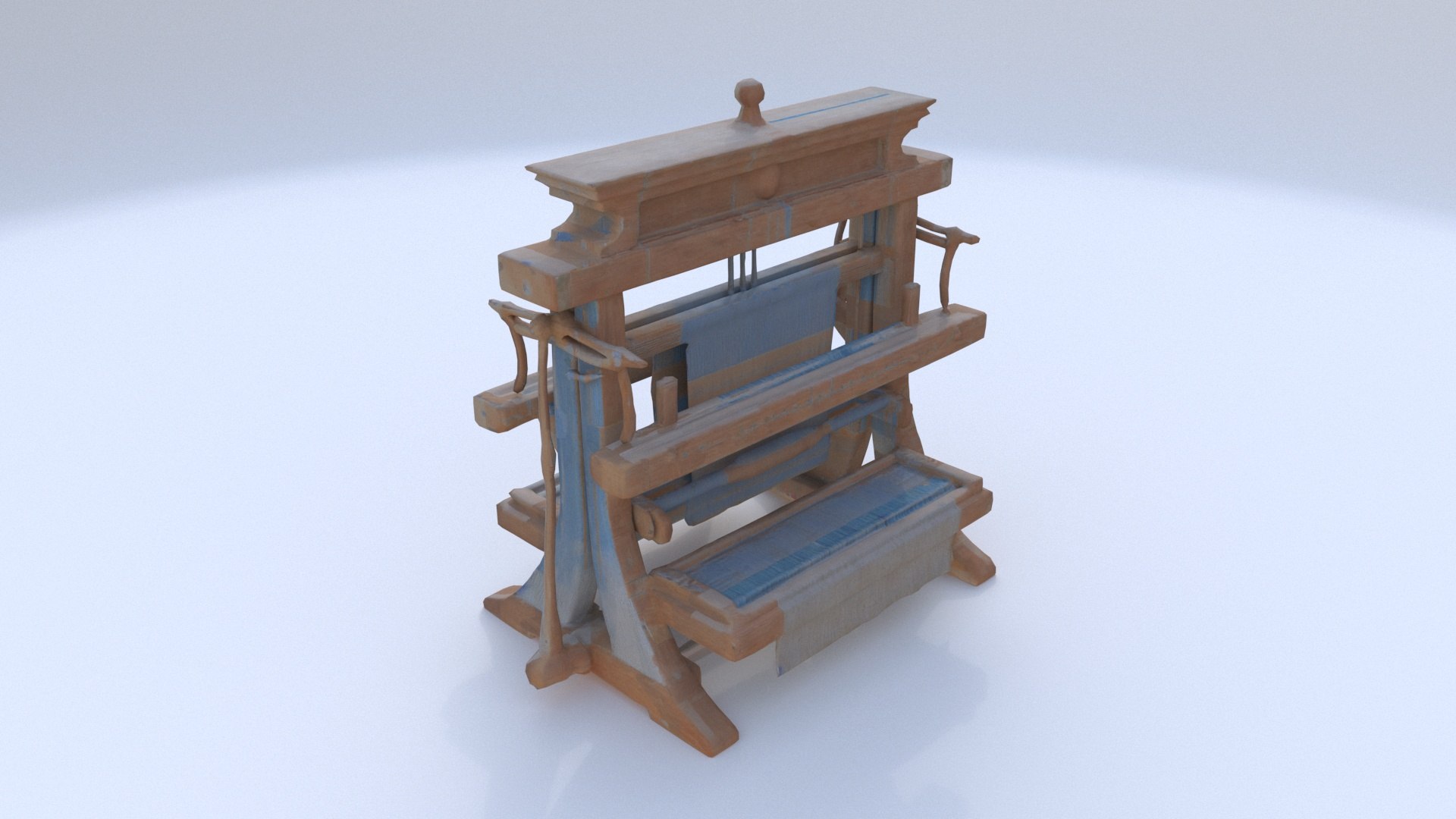 Weaving Loom 3D Model - TurboSquid 2327853