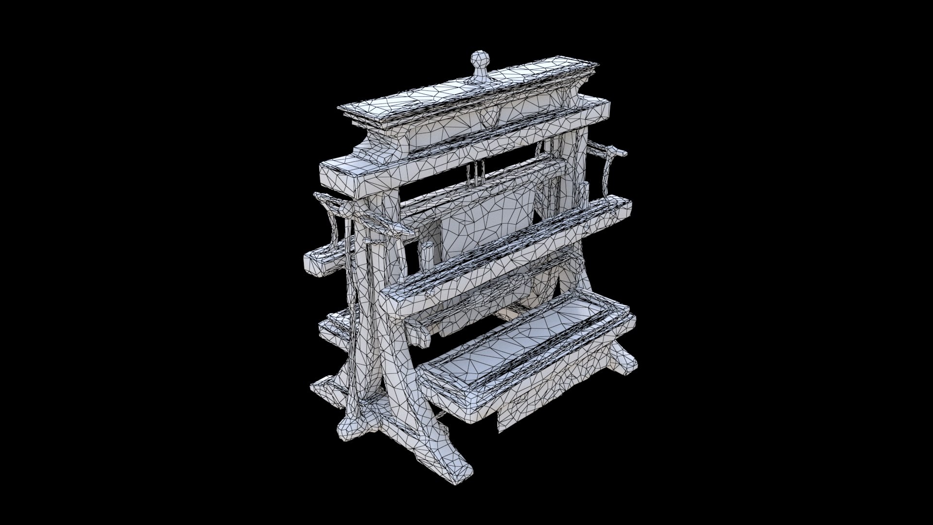 Weaving Loom 3D Model - TurboSquid 2327853