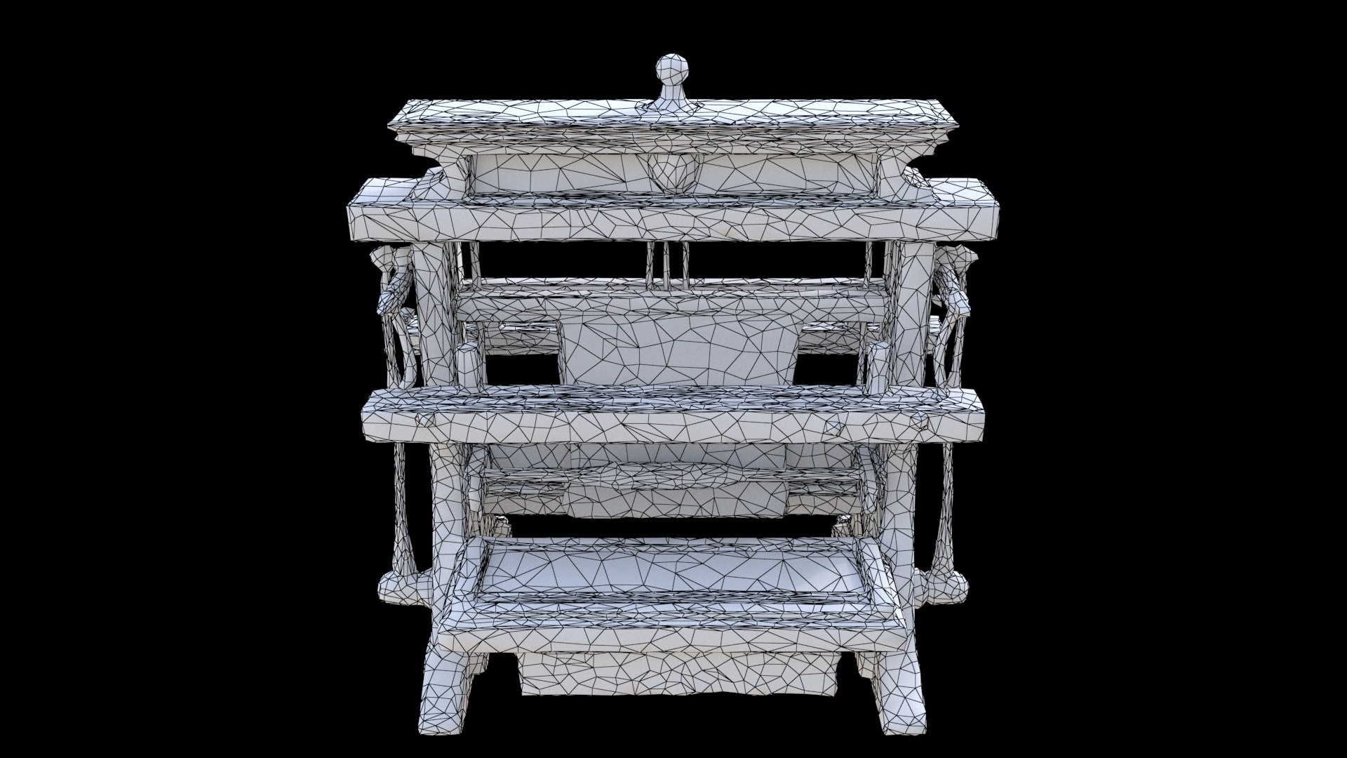 Weaving Loom 3D Model - TurboSquid 2327853