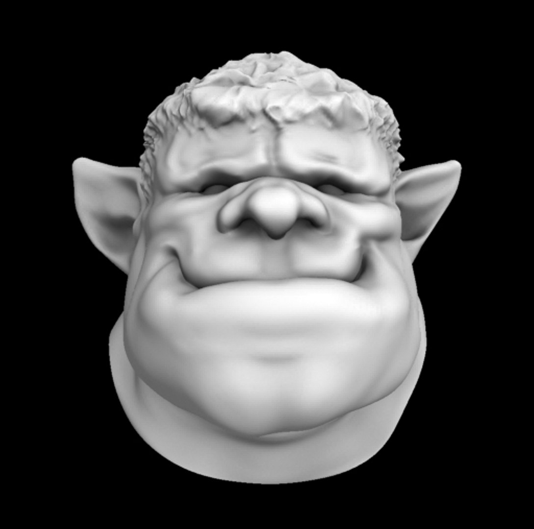 3d orc face