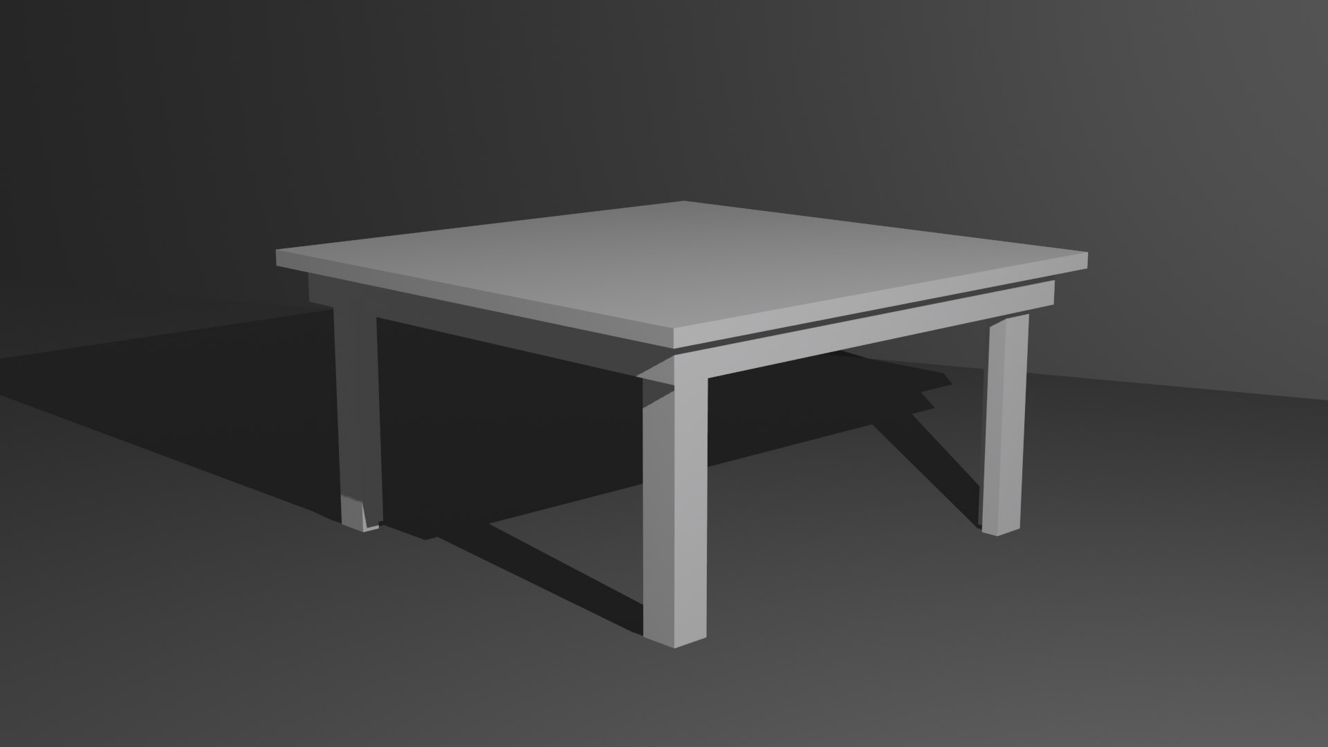 3D Model Base Wooden Table - TurboSquid 2289907