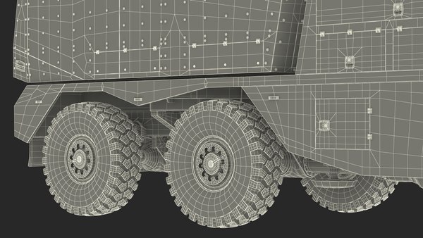 modelo 3d Obús blindado con ruedas en camuflaje del desierto ...