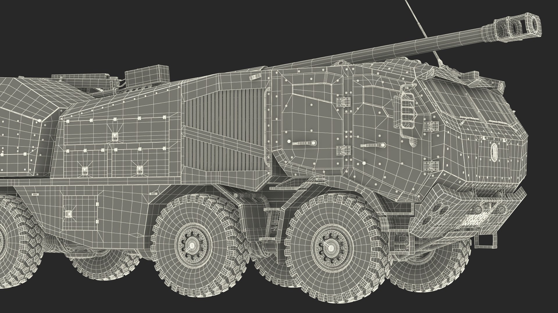 Wheeled Armored Howitzer In Desert Camouflage Model - TurboSquid 2296405