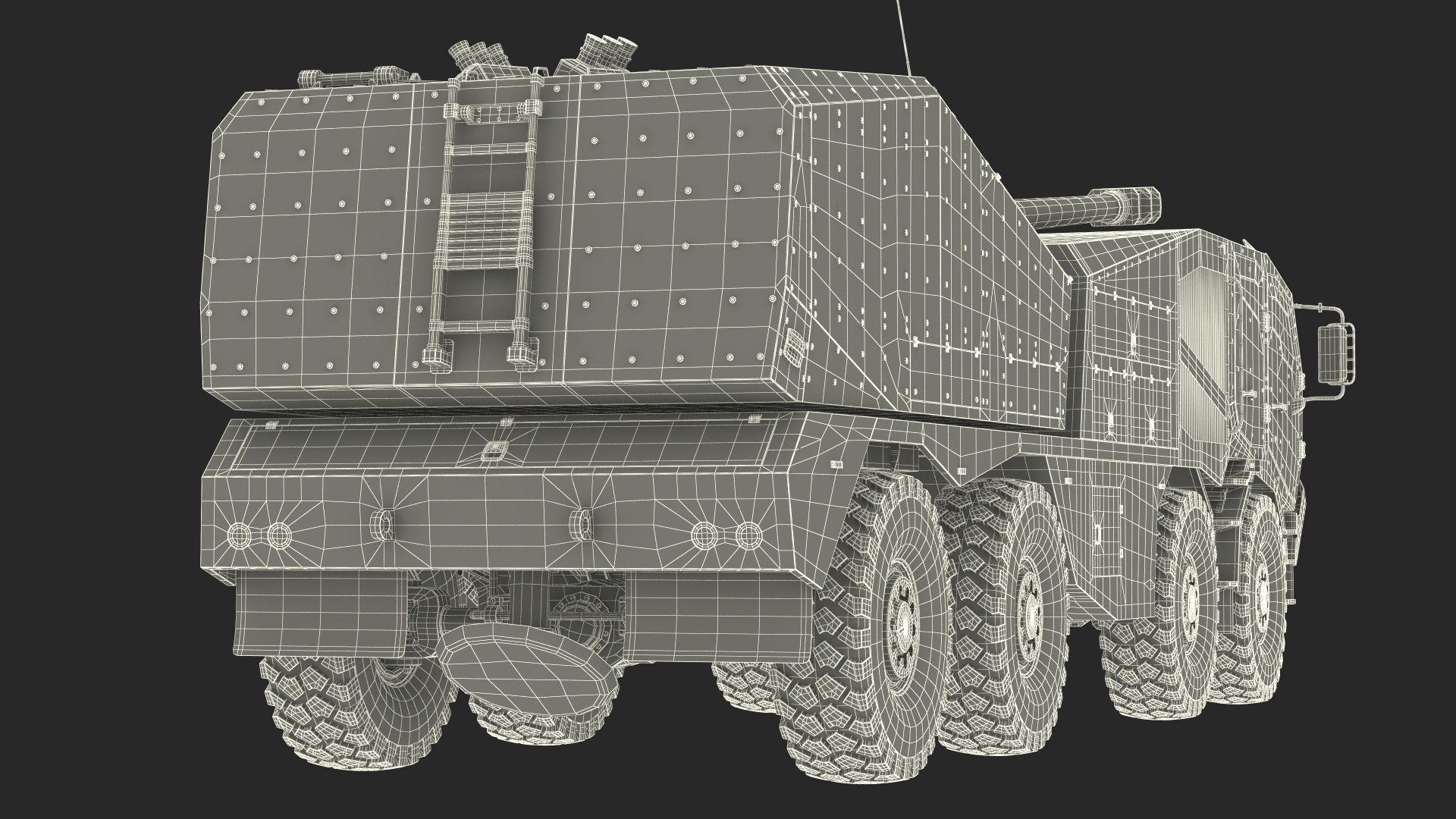 Wheeled Armored Howitzer In Desert Camouflage Model - TurboSquid 2296405