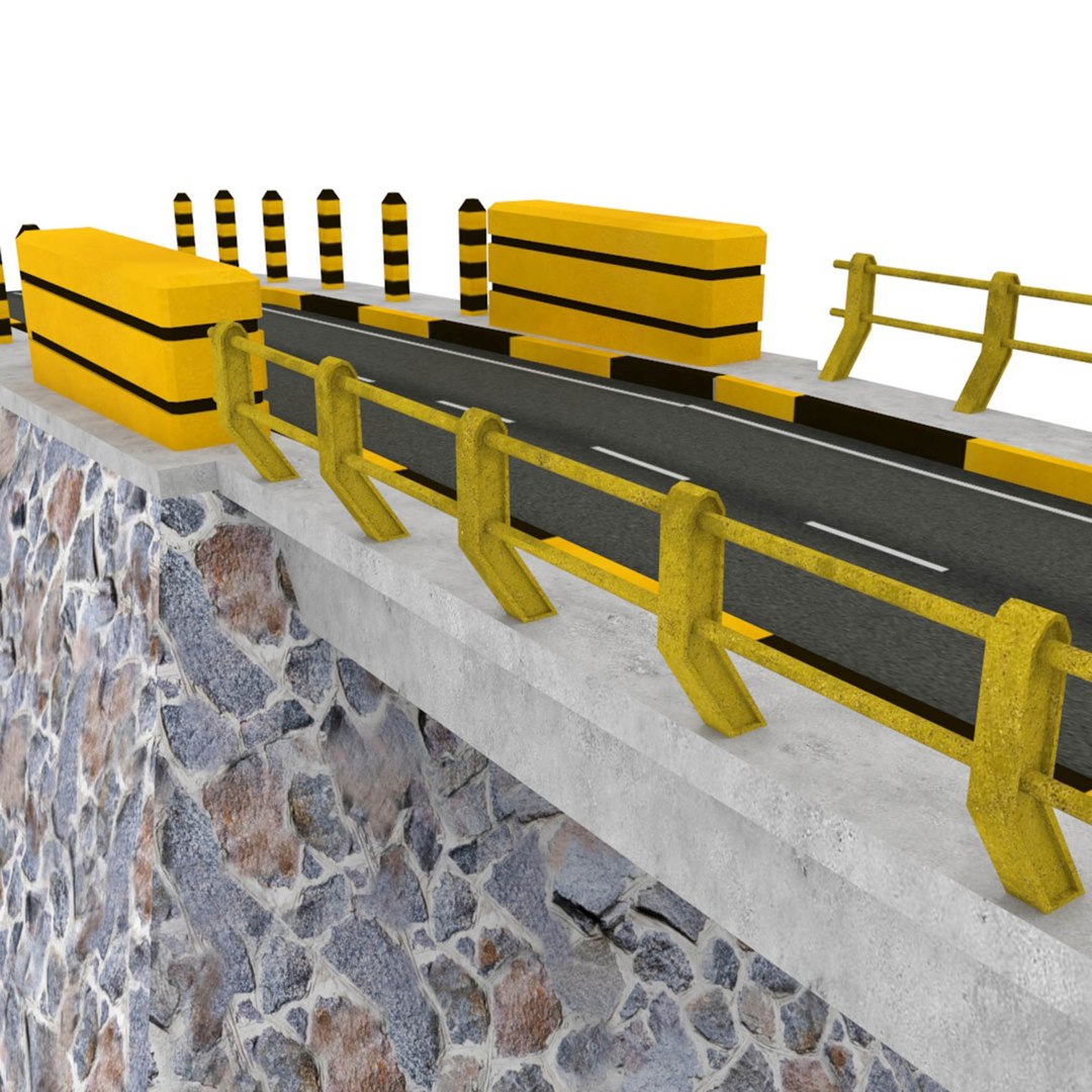 3D Low Poly Concrete Bridge Model - TurboSquid 2273034