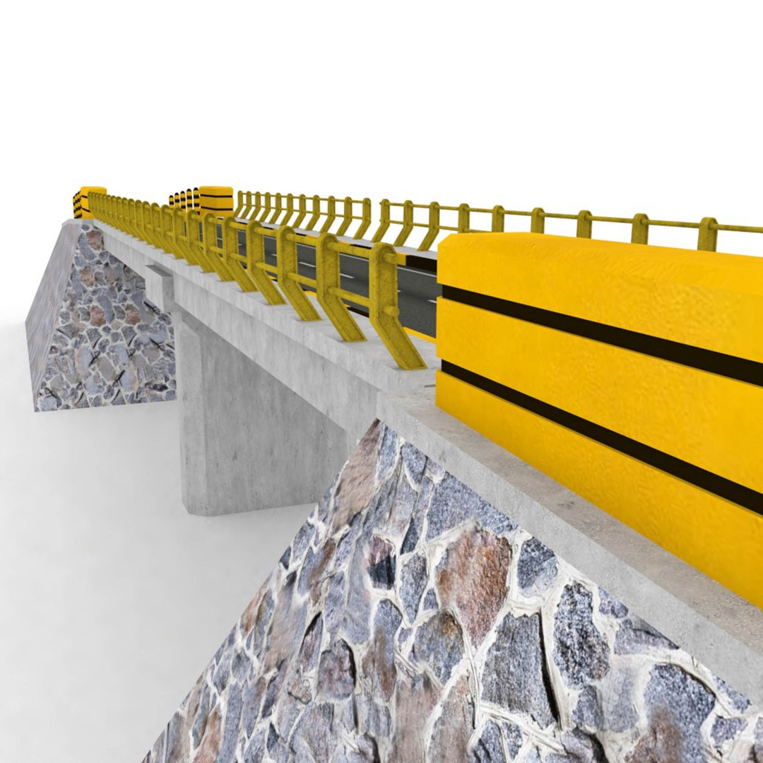 3D Low Poly Concrete Bridge Model - TurboSquid 2273034