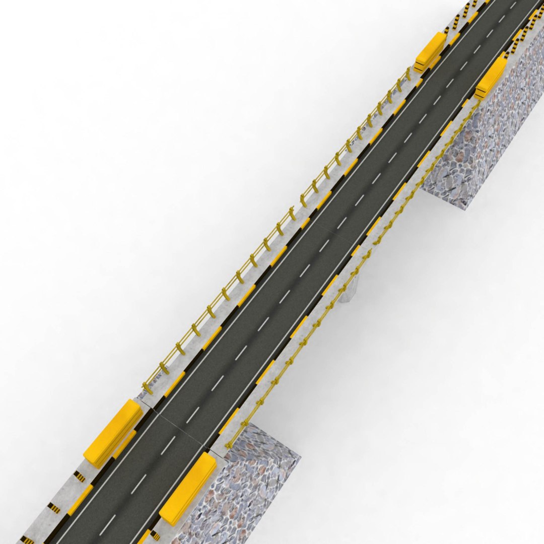 3D Low Poly Concrete Bridge Model - TurboSquid 2273034