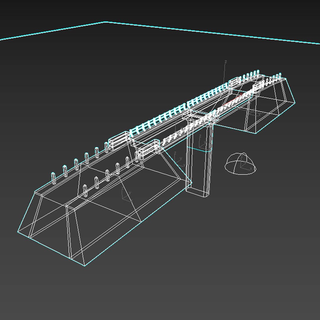 3D Low Poly Concrete Bridge Model - TurboSquid 2273034