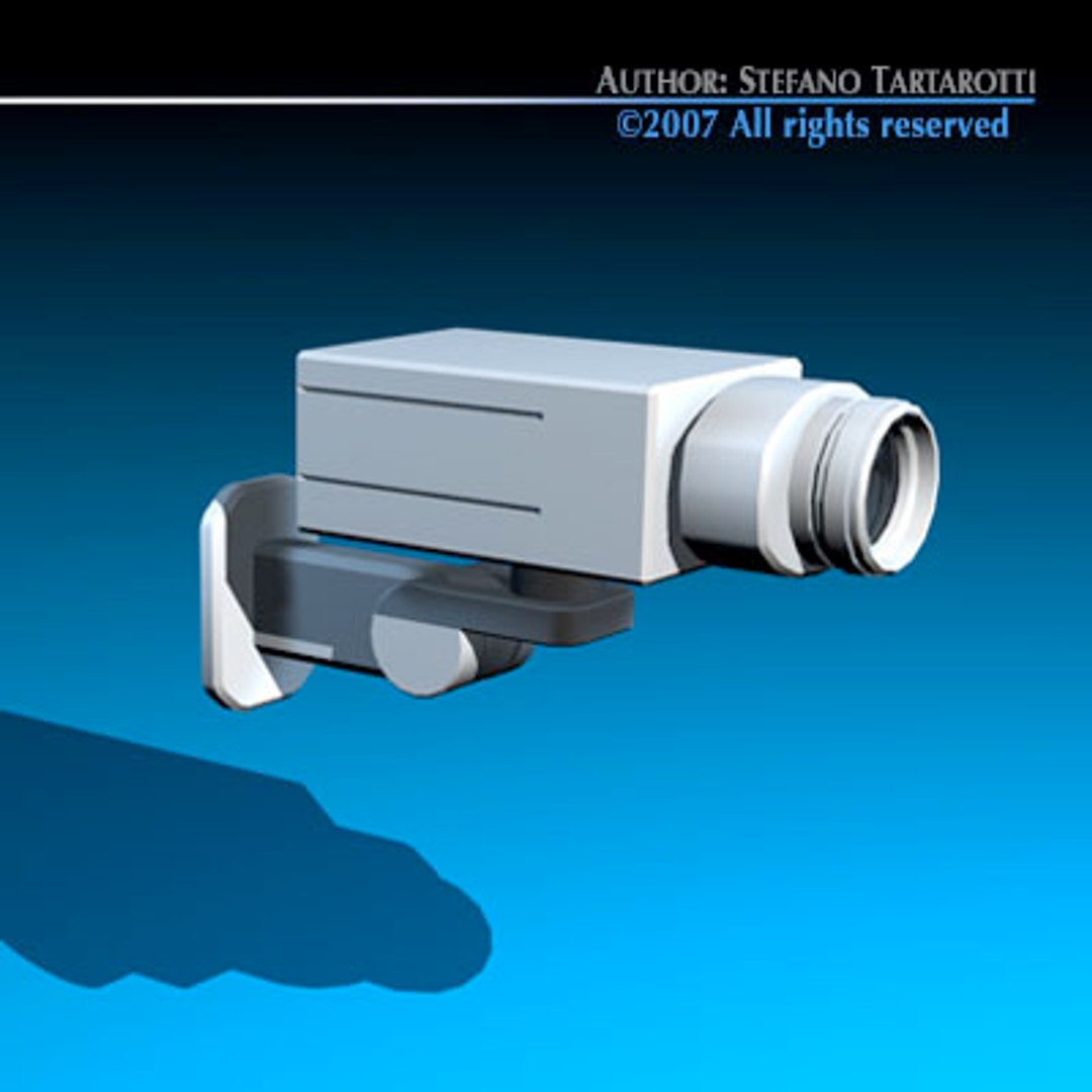 3d Model Surveillance Camera