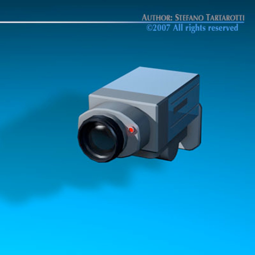 3d Model Surveillance Camera