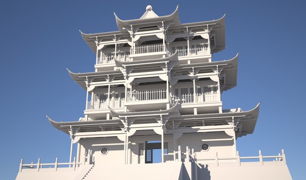 Traditional japanese temple 3D model - TurboSquid 1206031