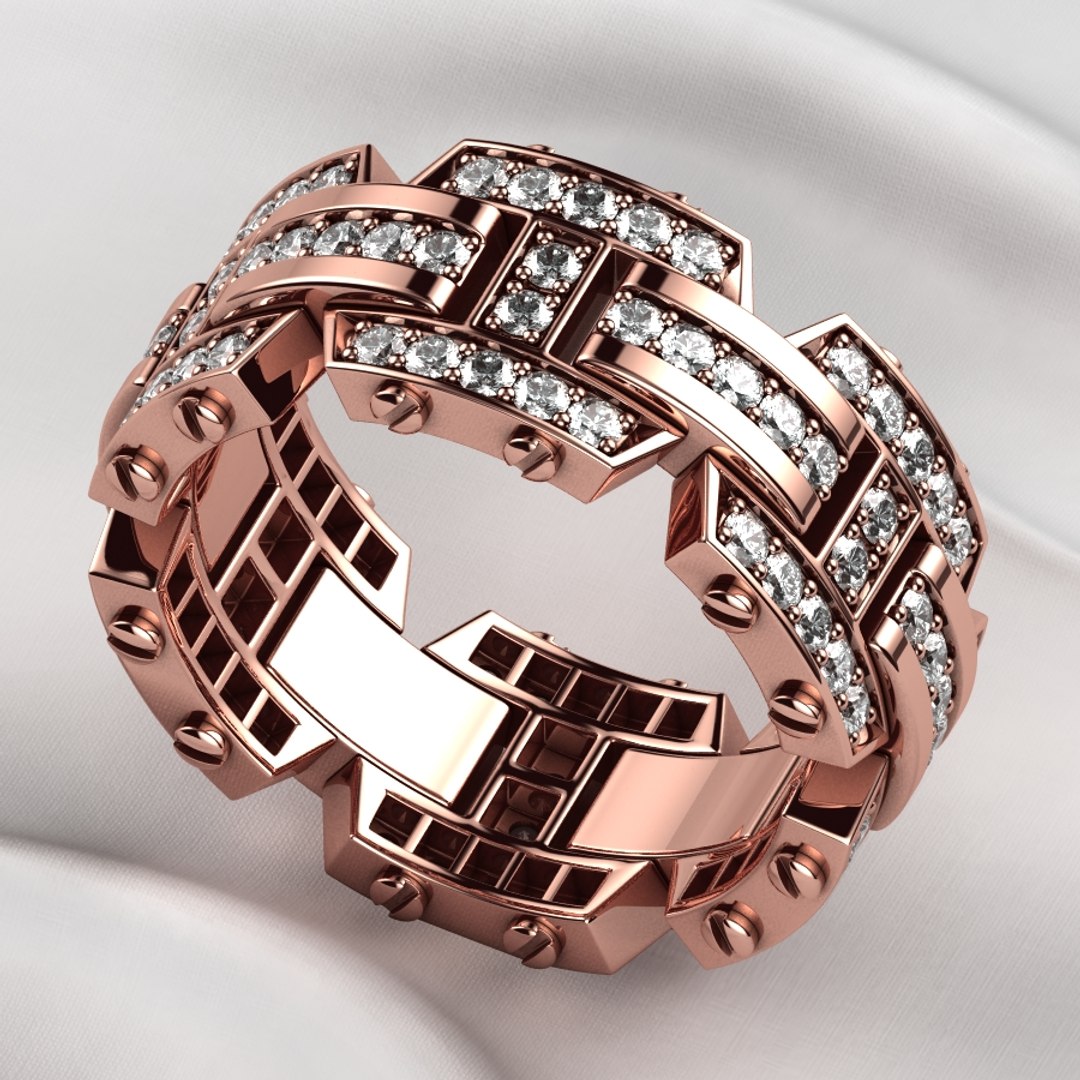Rockfords Style Mens Ring Model - TurboSquid 1778504