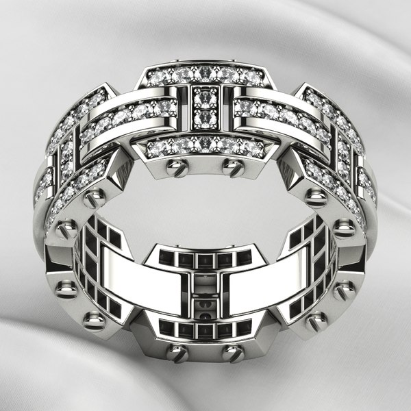 Rockfords Style Mens Ring model - TurboSquid 1778504
