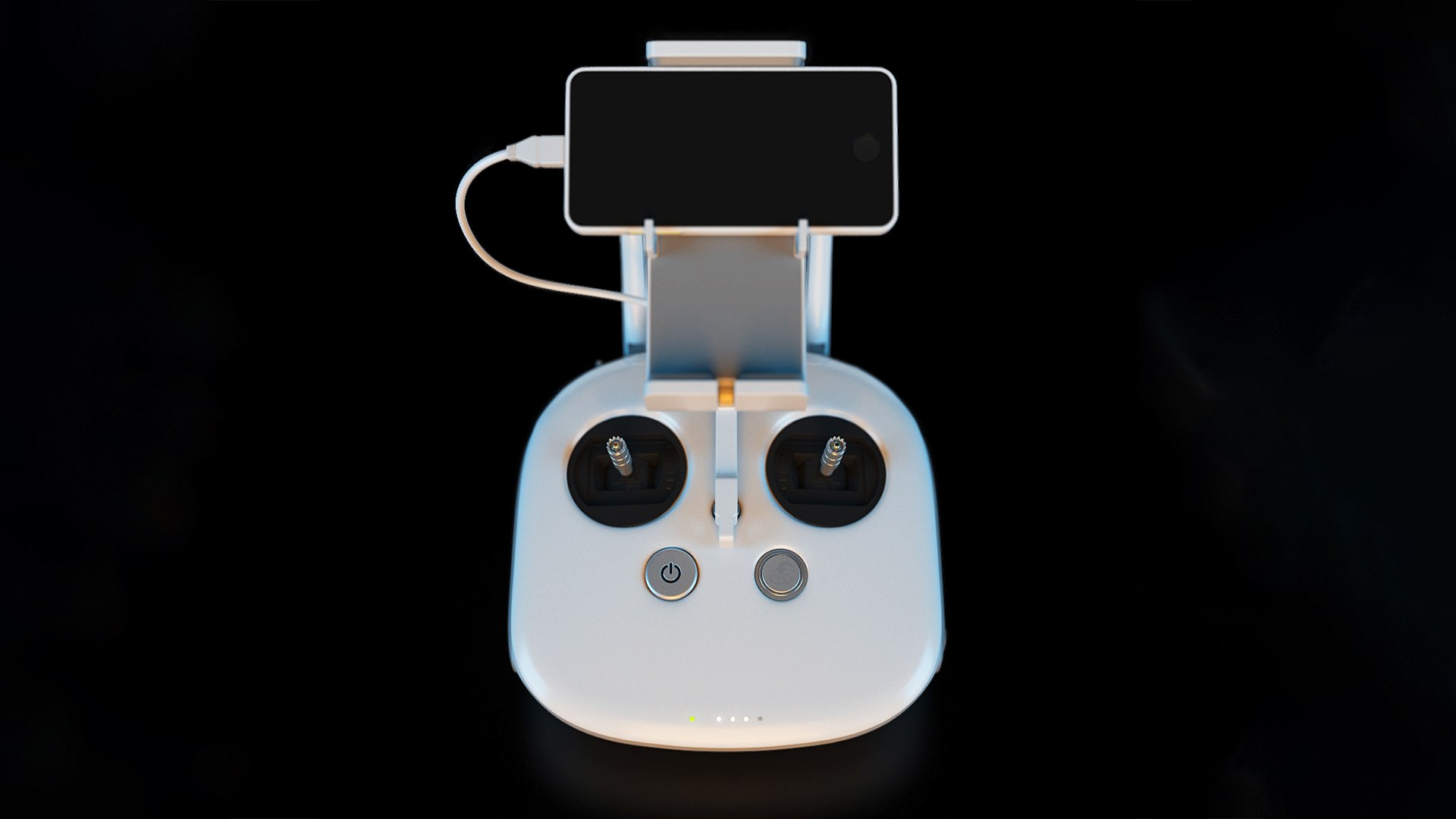 3d model dji phantom 3 quadrocopter