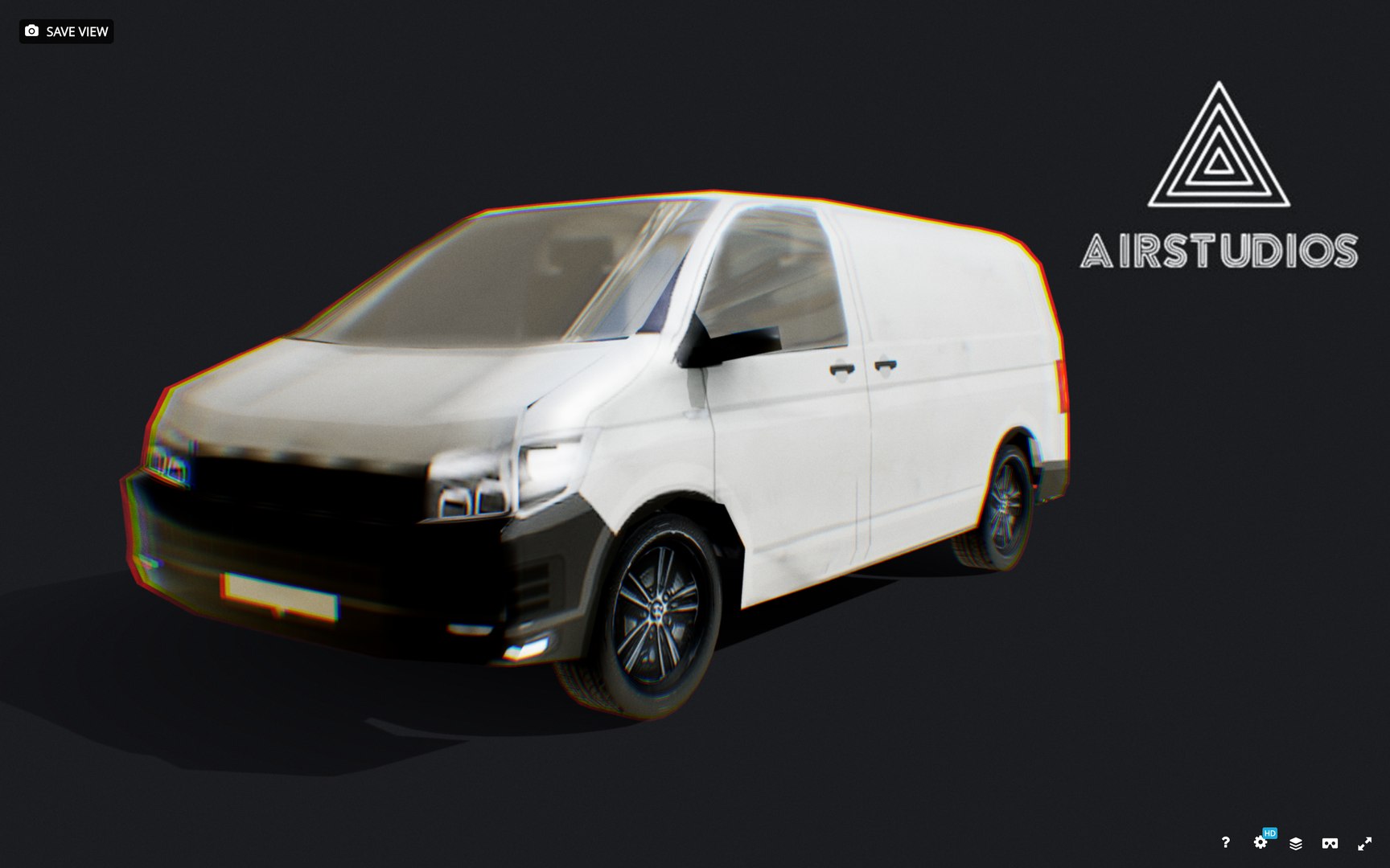 Low Poly White Van 3D Model - TurboSquid 1887253