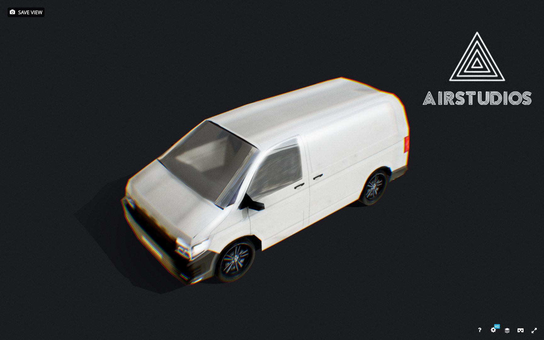 Low Poly White Van 3D Model - TurboSquid 1887253