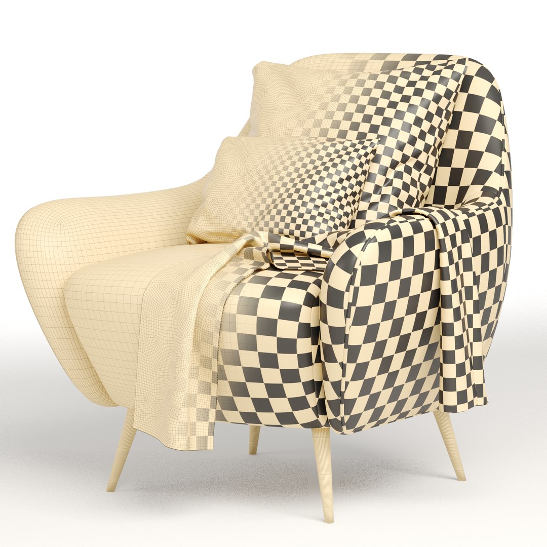 3D Model Nido Armchair By Vibieffe Corona 2015 - TurboSquid 2164211