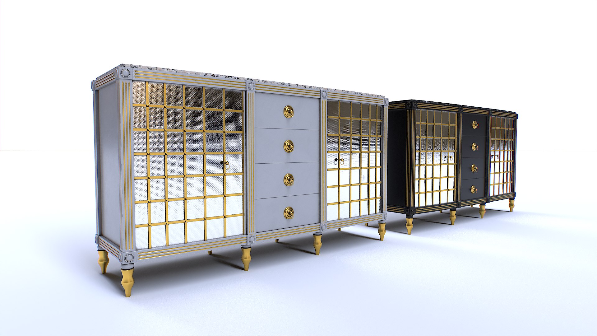 Classic Commode pack 3D model - TurboSquid 2178454