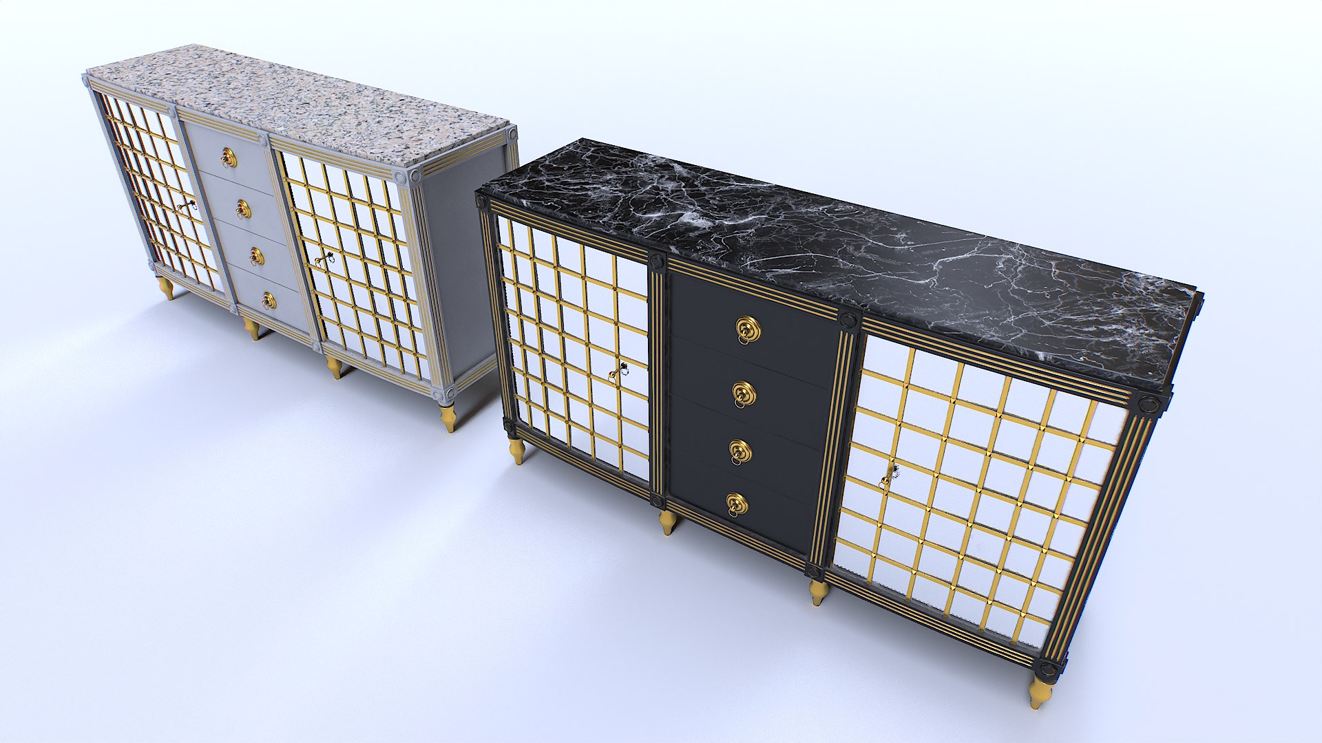 Classic Commode pack 3D model - TurboSquid 2178454