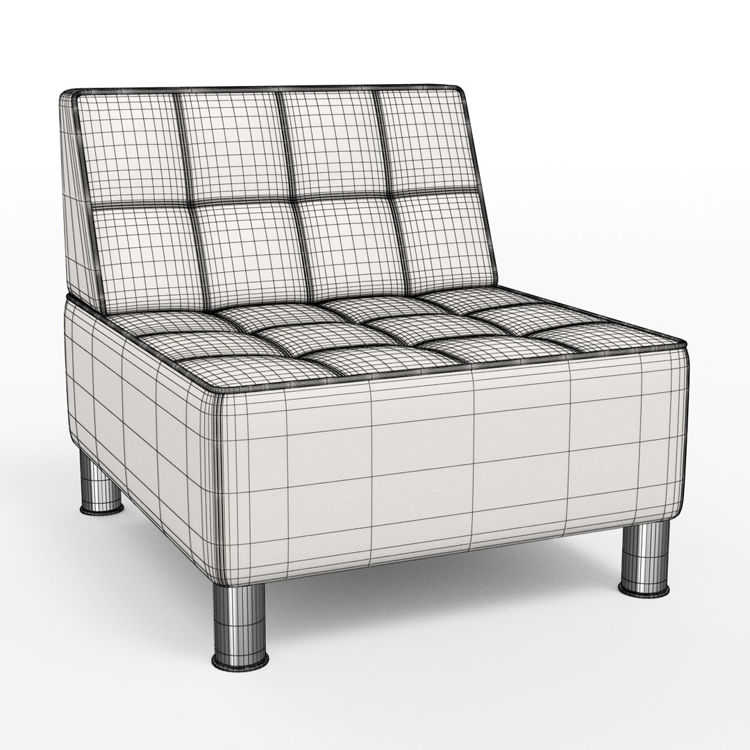 3d Set Sofa Chair Model