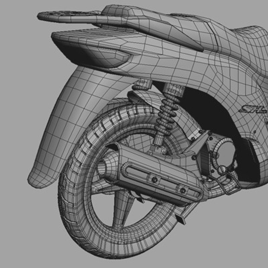 Honda Snoopy Scooter 3d Model