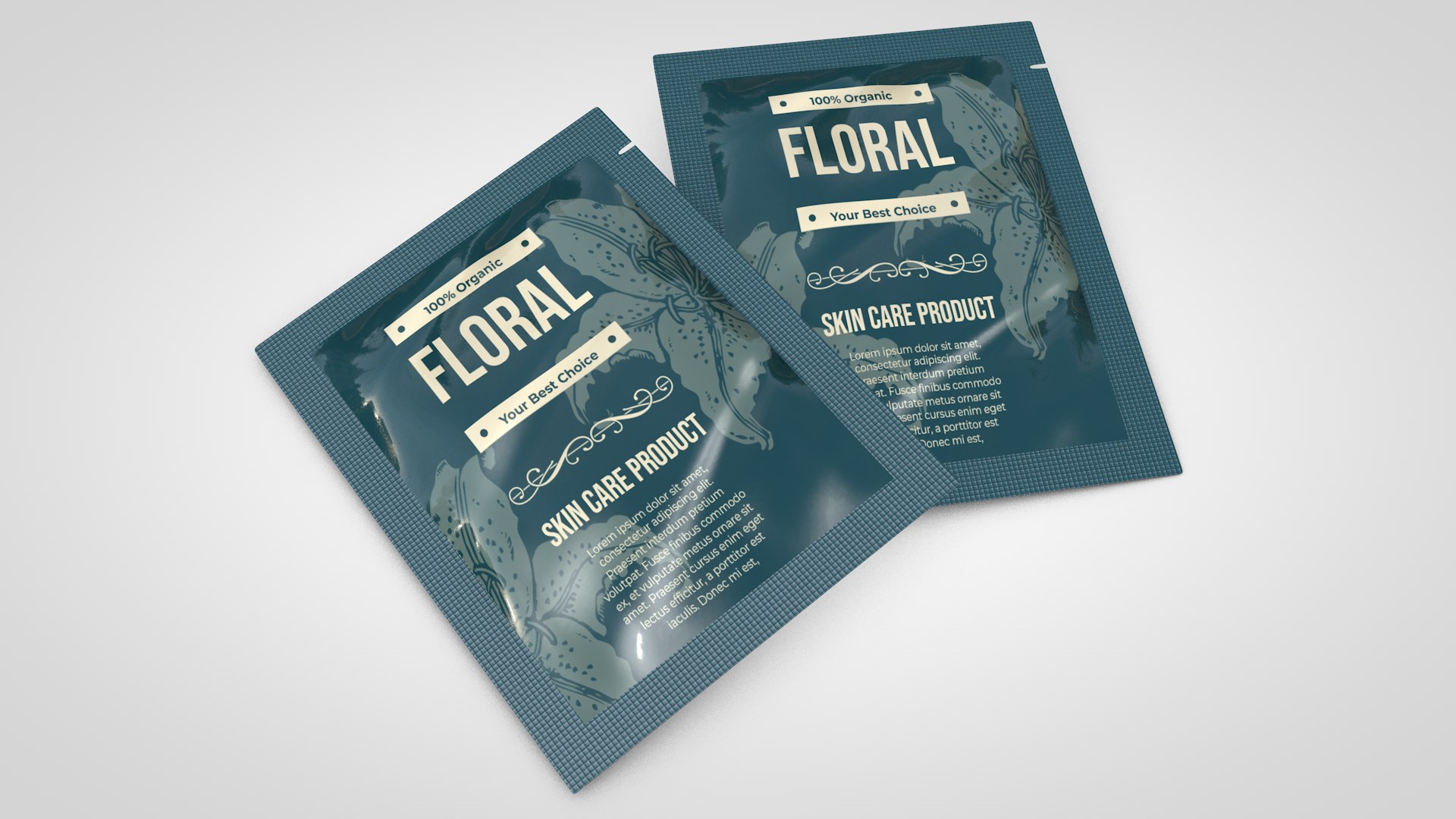 3D Sachet Mockup Model - TurboSquid 2080177