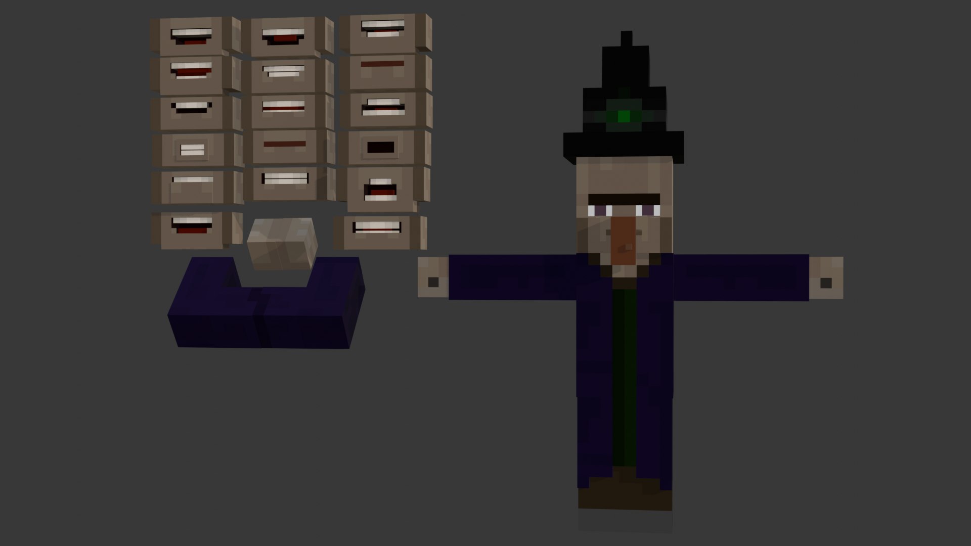 Minecraft Villager 3D Model - TurboSquid 2274029