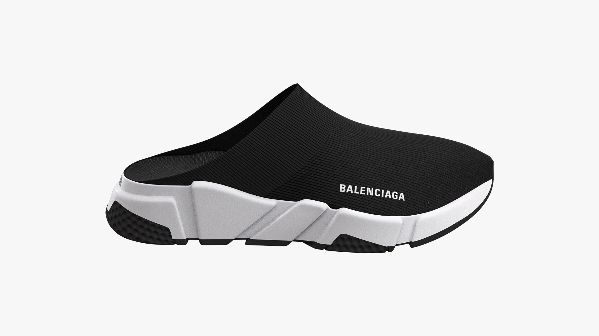 3D model Balenciaga Speed Mule Black - TurboSquid 2116128