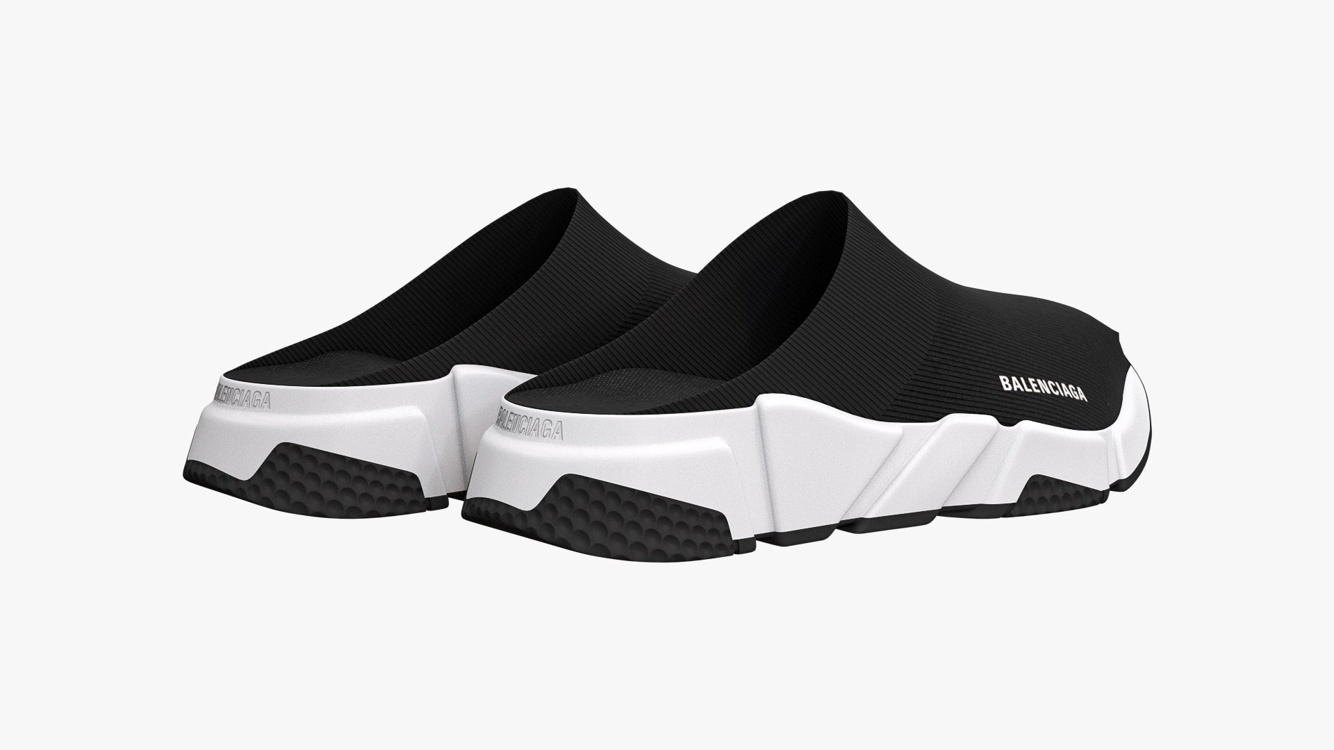 3D model Balenciaga Speed Mule Black - TurboSquid 2116128