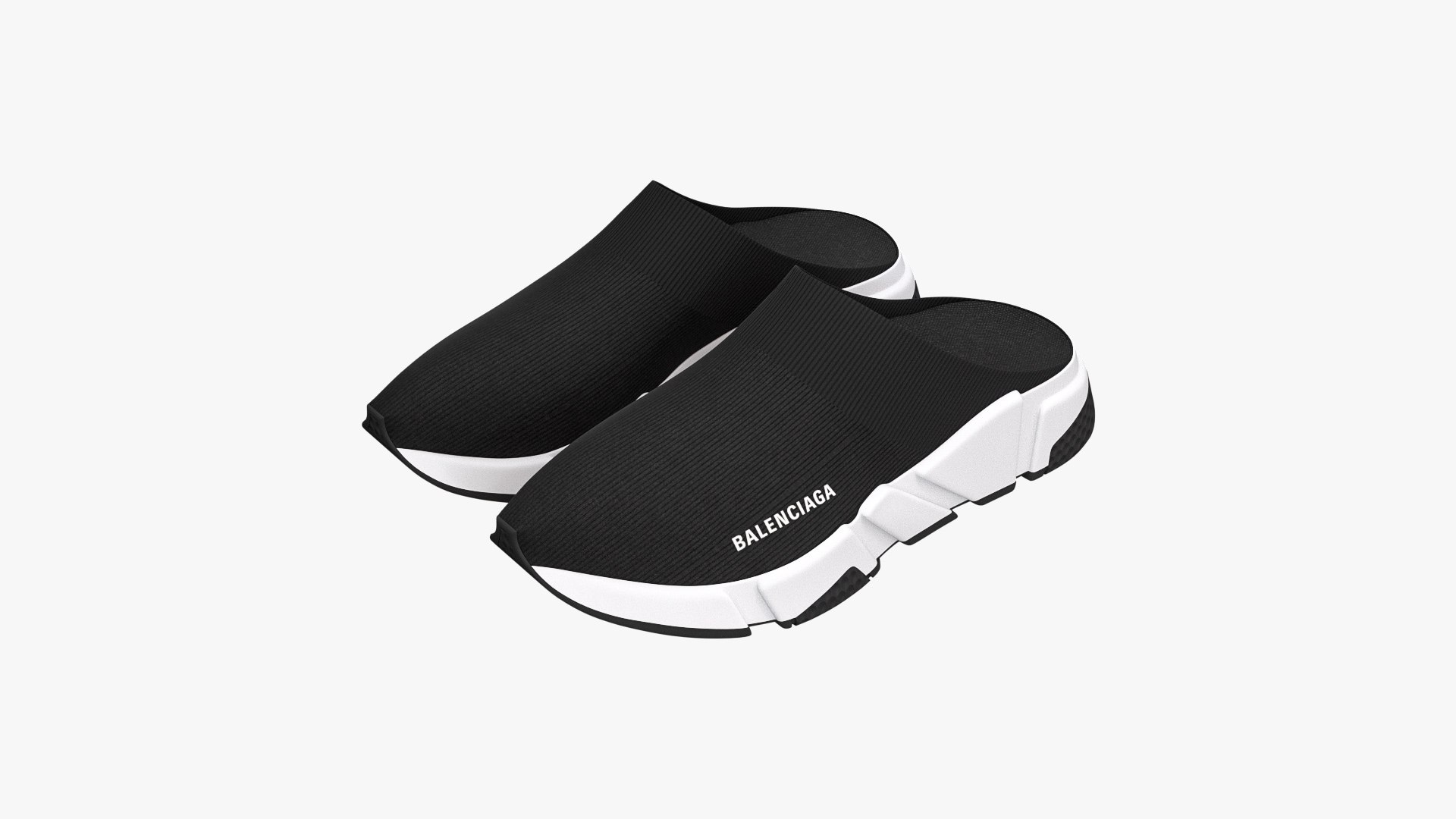 3D model Balenciaga Speed Mule Black - TurboSquid 2116128