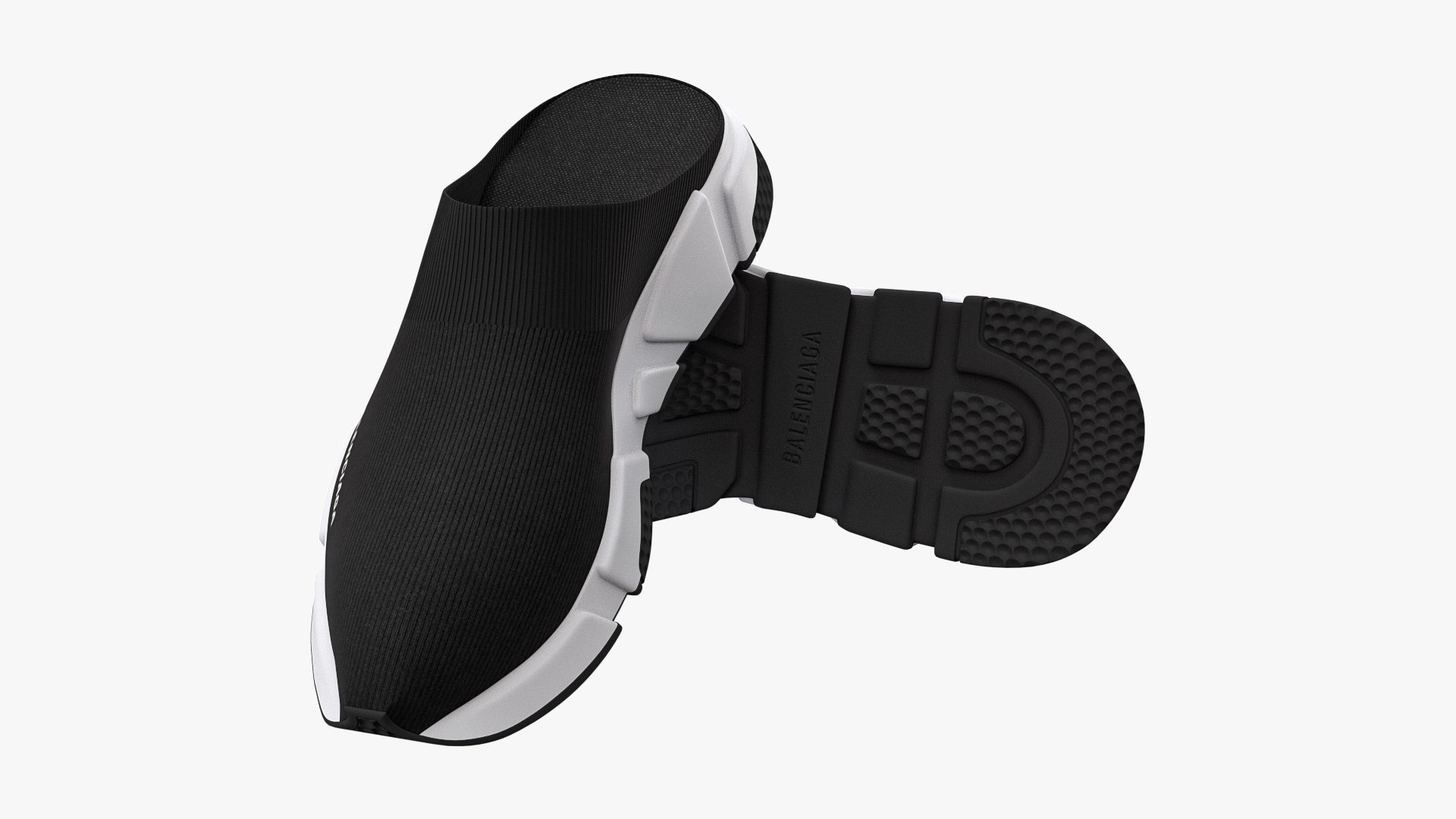 3D model Balenciaga Speed Mule Black - TurboSquid 2116128