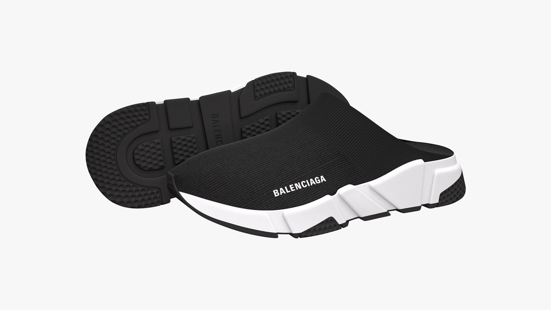 3D model Balenciaga Speed Mule Black - TurboSquid 2116128