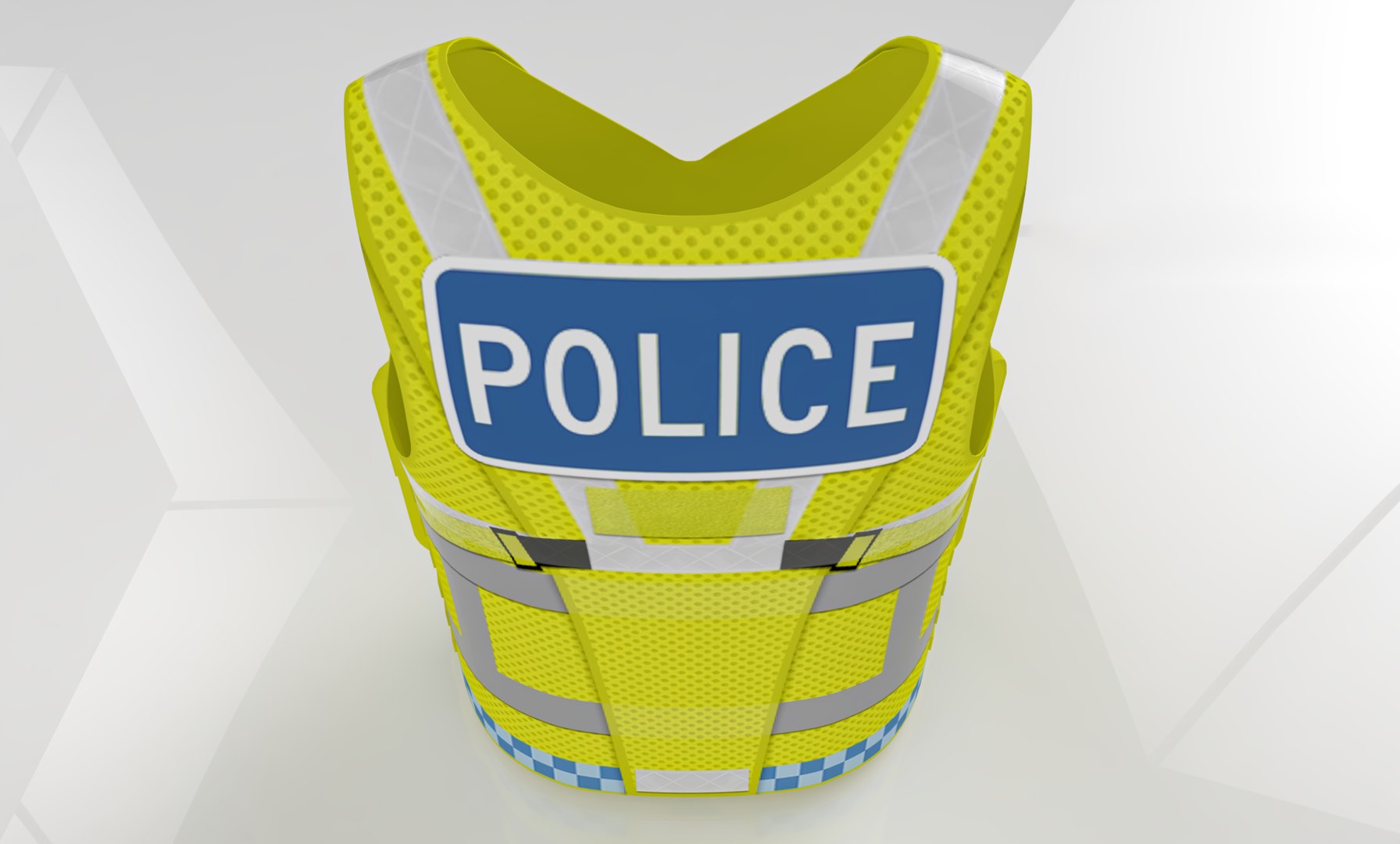 3D Yellow Police Vests Low Poly PBR - TurboSquid 2339554