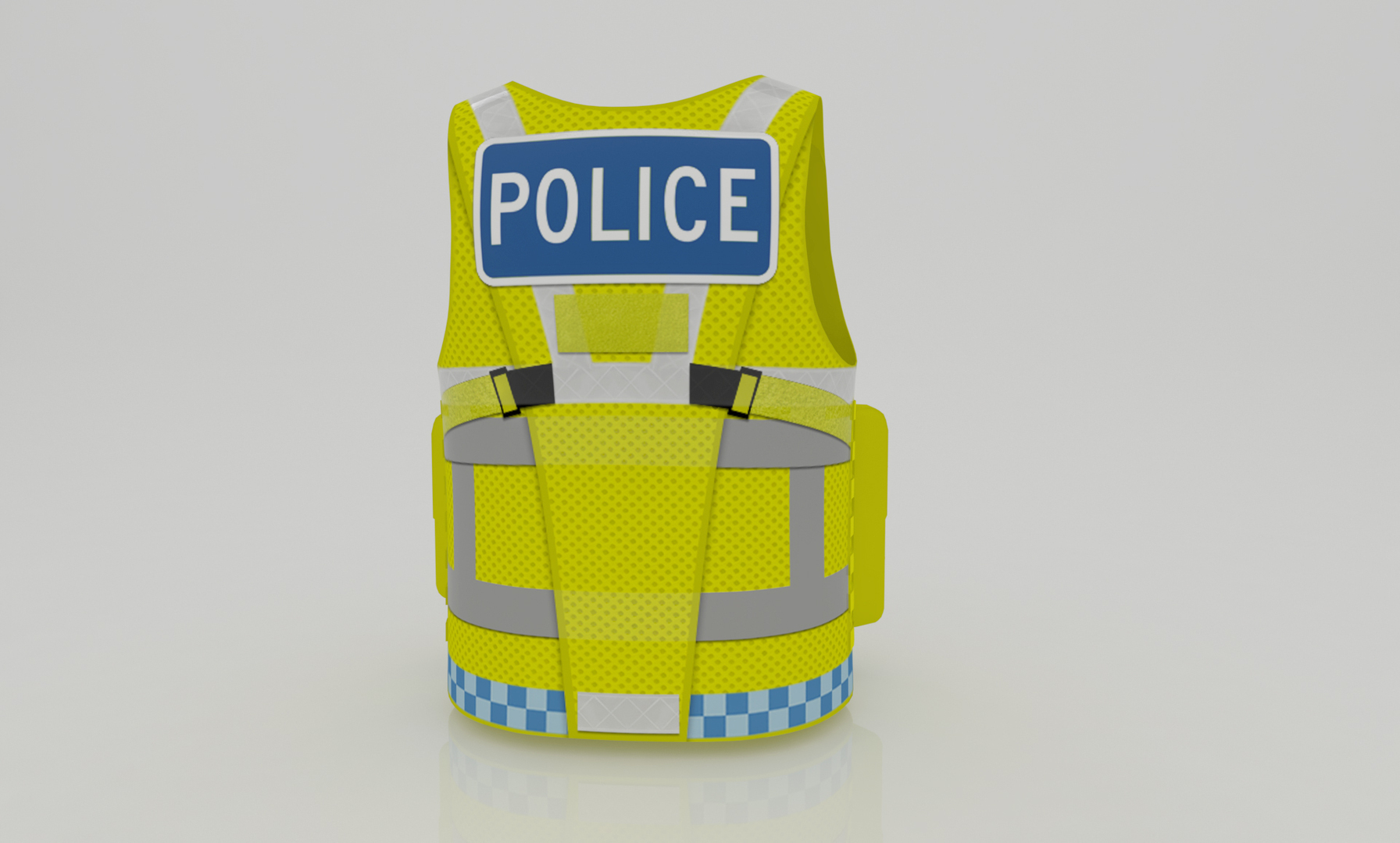 3D Yellow Police Vests Low Poly PBR - TurboSquid 2339554