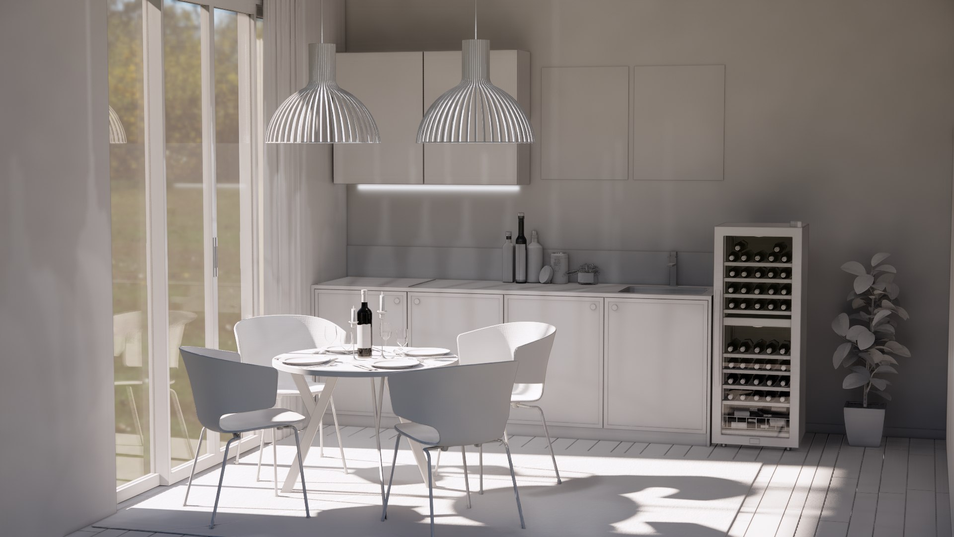 Modern Table Dining 3D Model - TurboSquid 1671803