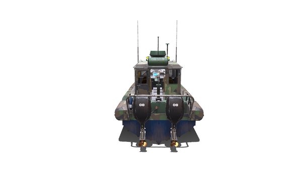 3D Patrol Boat Low-poly PBR model - TurboSquid 1747488