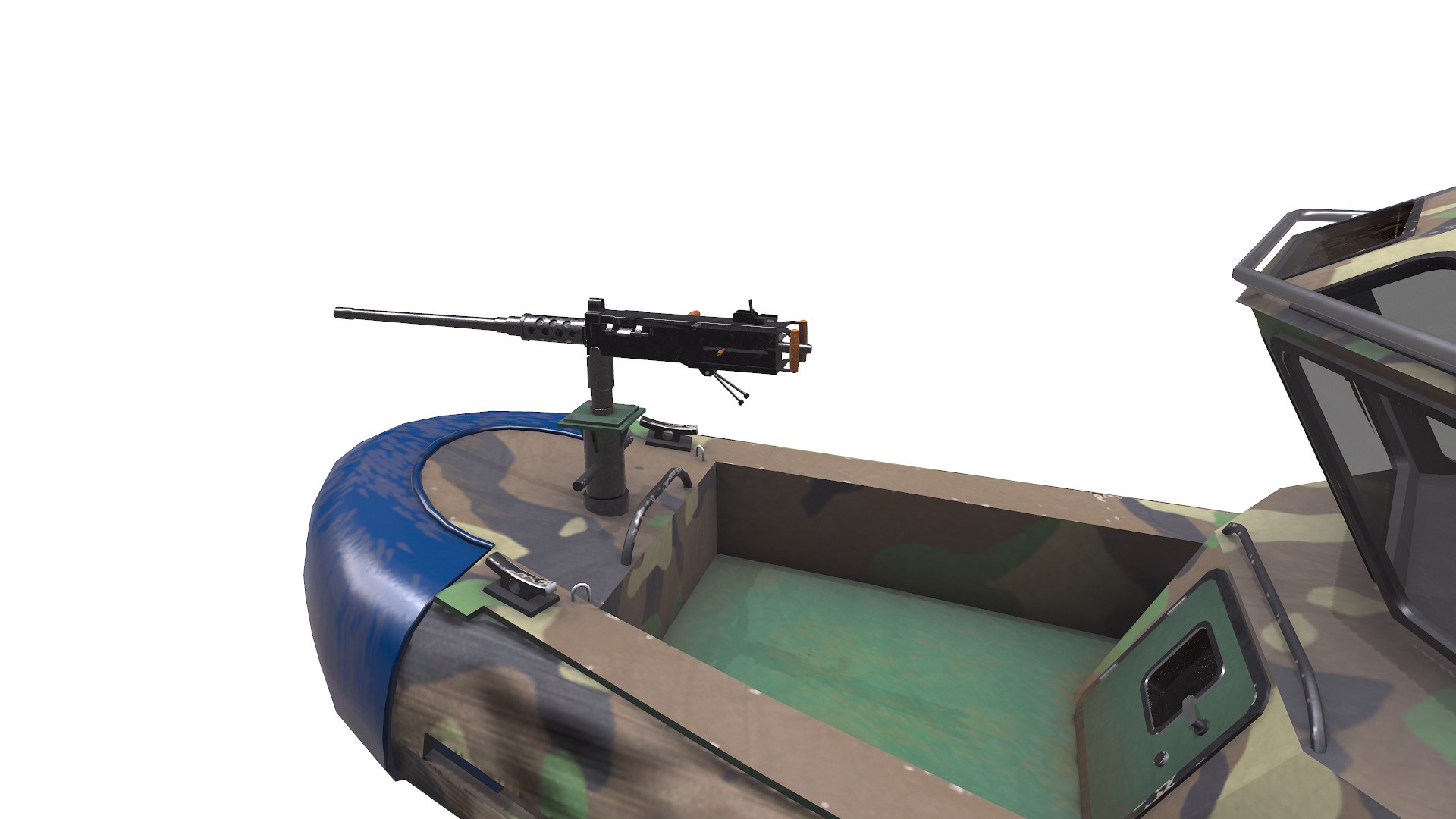 3D Patrol Boat Low-poly PBR model - TurboSquid 1747488